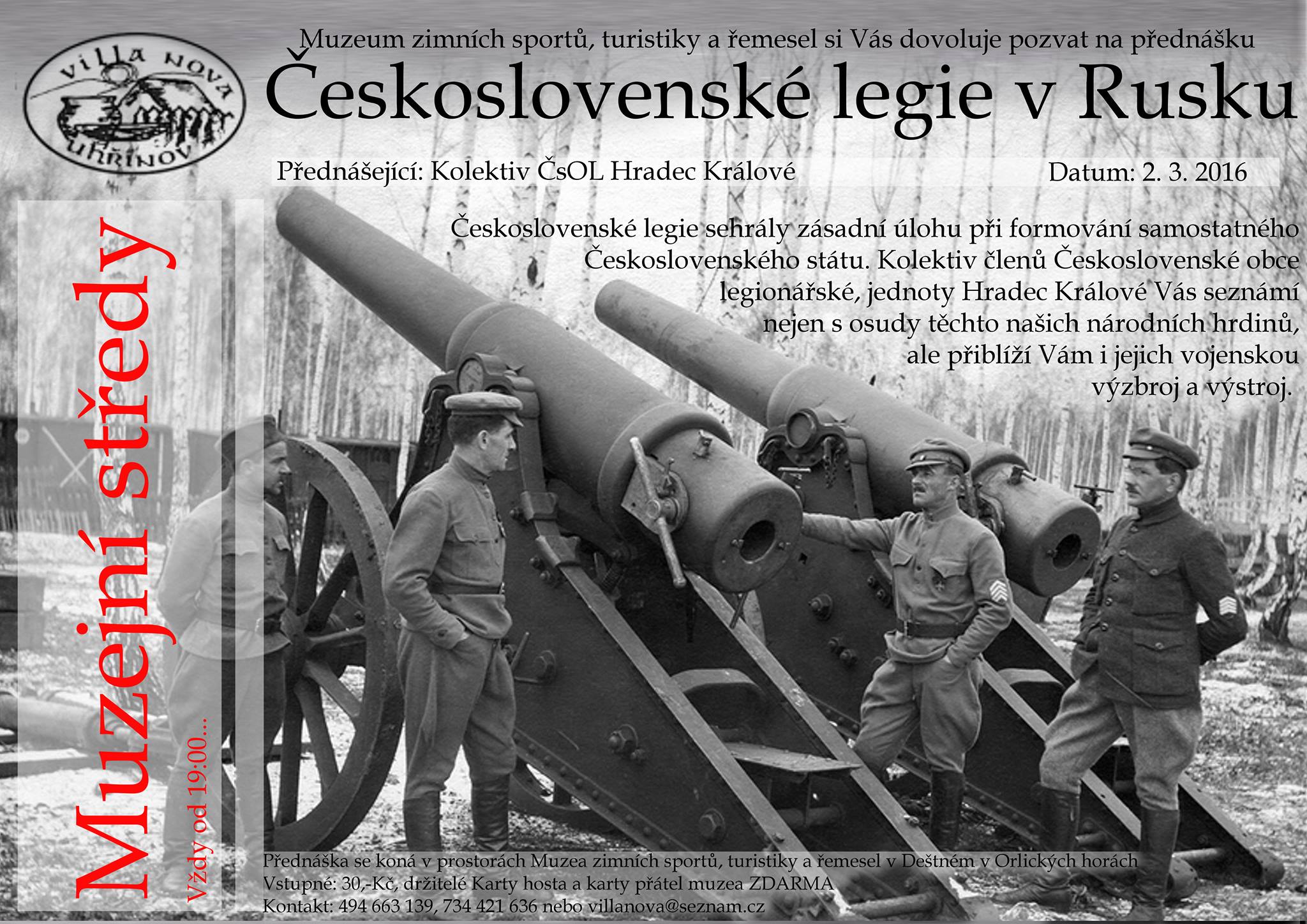 Přednáška Československé legie v Rusku