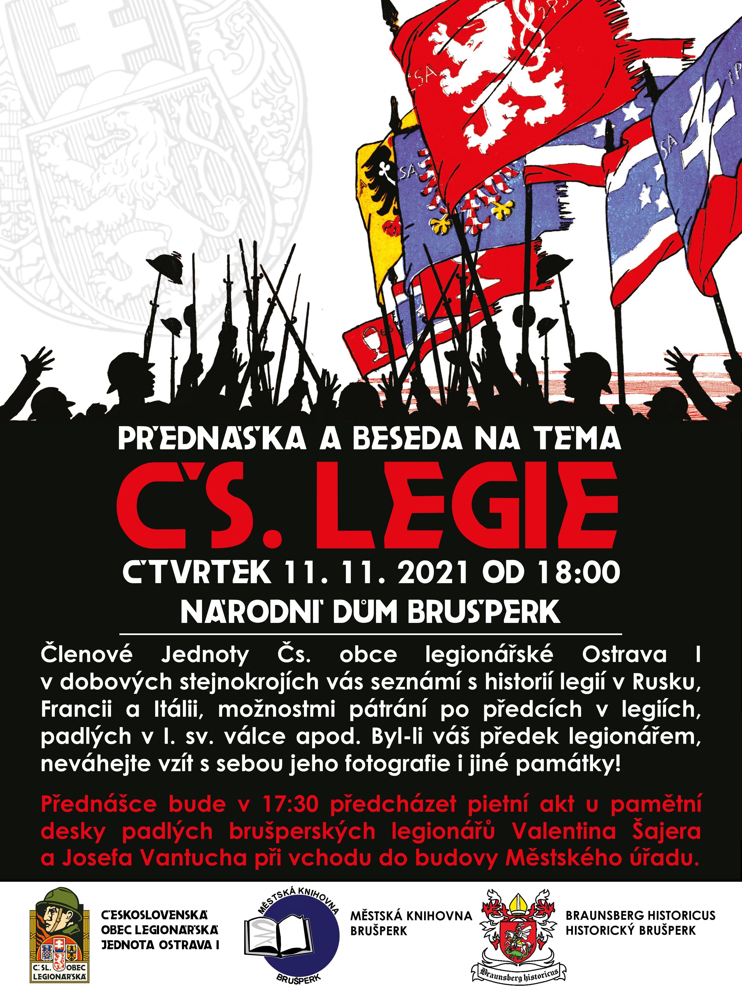 Přednáška a beseda Československé legie - ČsOL - ČsOL
