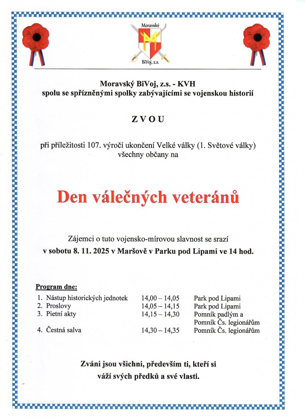 Den válečných veteránů v Maršově - ČsOL - ČsOL